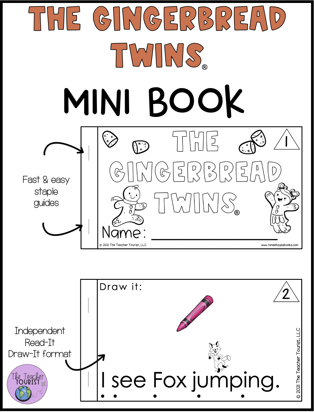 The Gingerbread Twins Mini Book - Renee Hayes Books