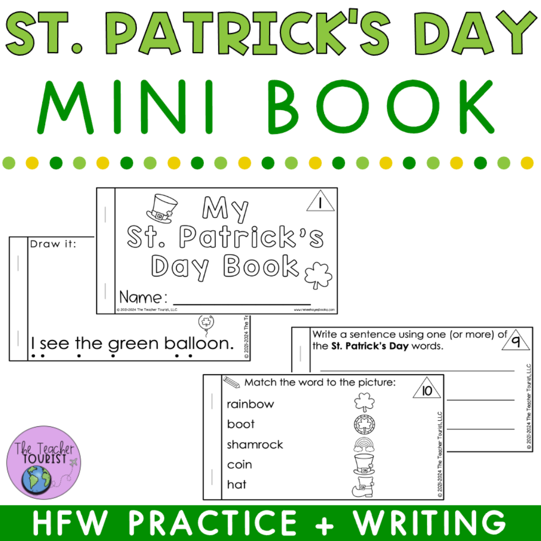 St. Patrick's Day Mini Book - Renee Hayes Books