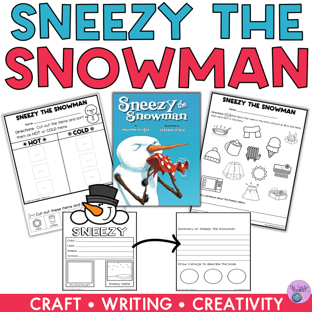 Sneezy the Snowman Craft - Renee Hayes Books